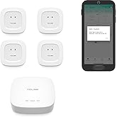 YoLink Smart Home Starter Kit: Hub & Water Leak Sensor 4 with 105dB ...