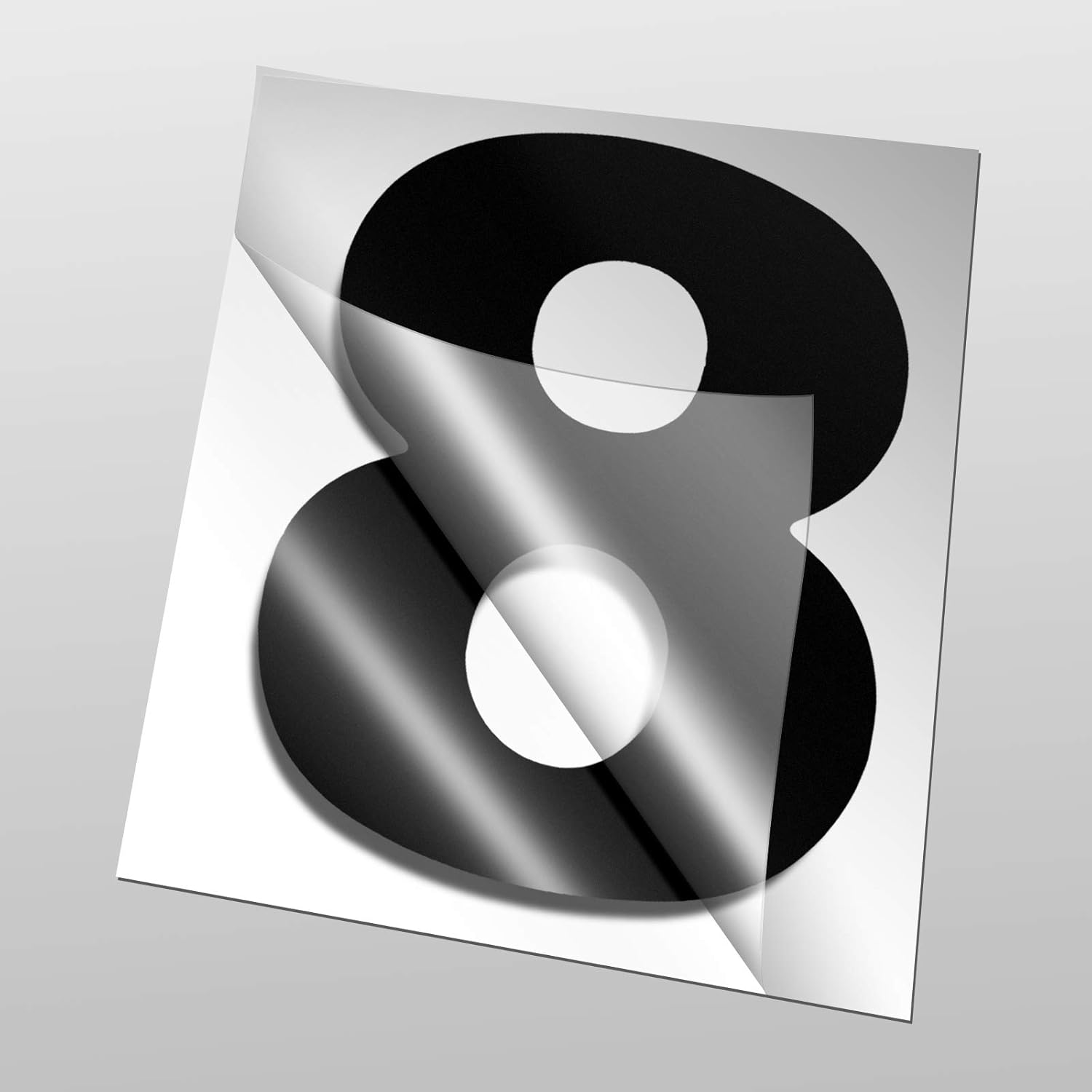 2 Sets Vinyl Numbers Stickers Self-Adhesive Window Numbers Stickers Die ...