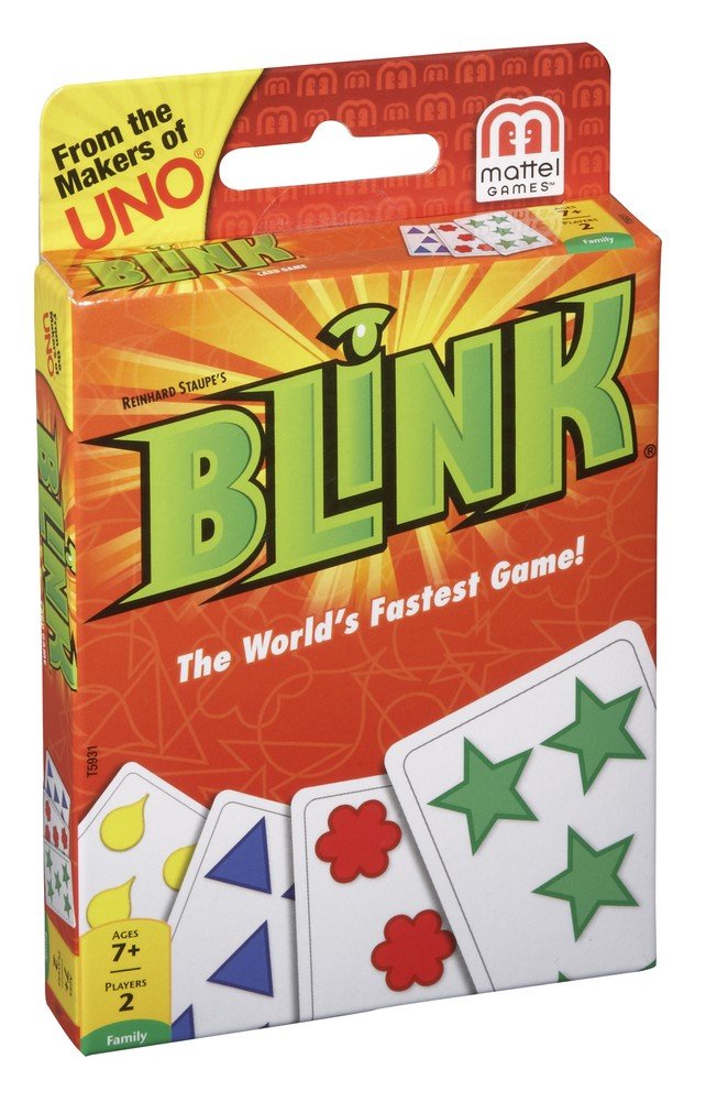 Mattel Games Reinhard Staupe's Blink Family Card Game, Travel-Friendly ...