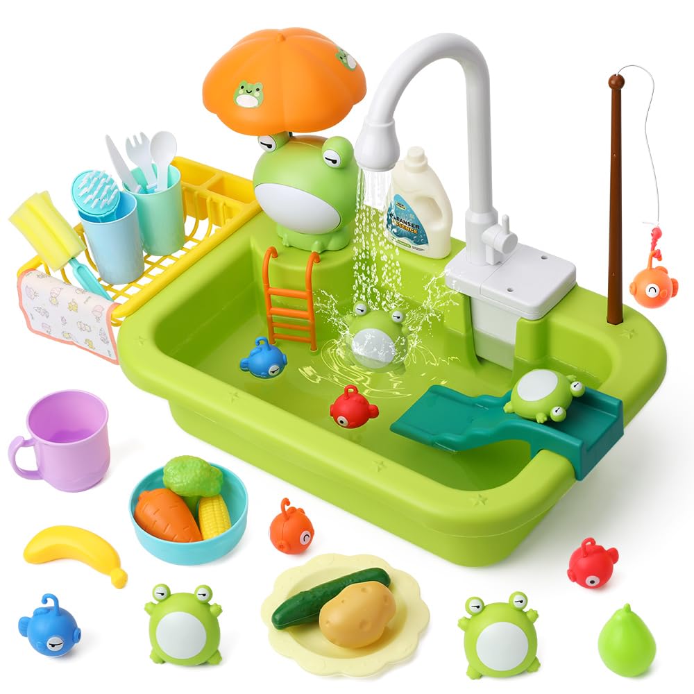 Mua Kids Sink with Running Water, Play Sink with Automatic Water Cycle ...