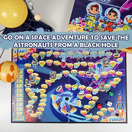 Sums in Space an Addition Subtraction Math Board Game for Kids 5-7 ...