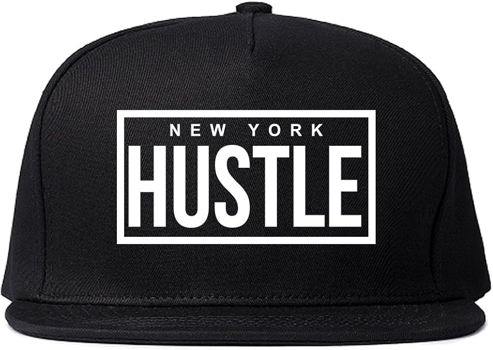 New York Hustle Snapback Hat Cap Black at Amazon Men’s Clothing store