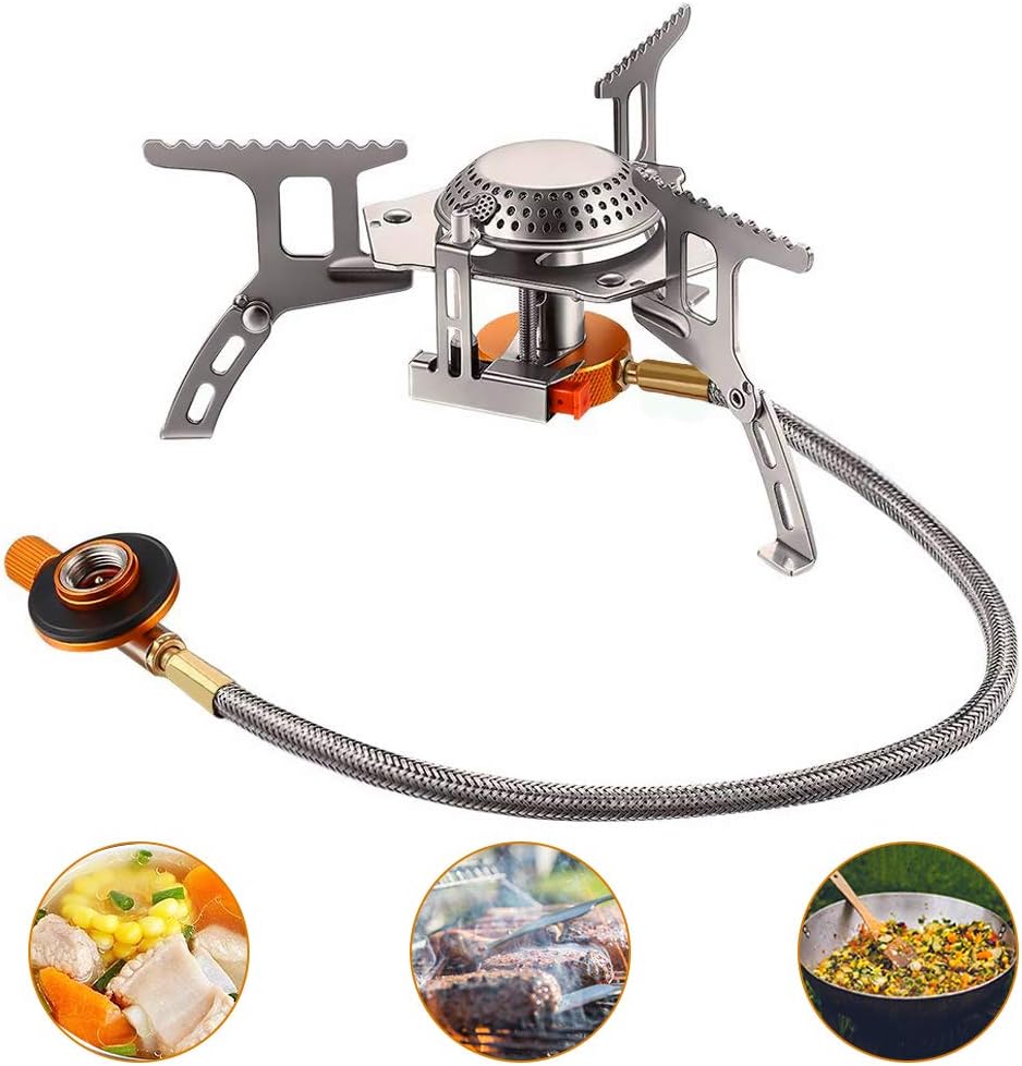 yidenguk Camping-Gaskocher 3500W Tragbarer Klappbarer Outdoor ...