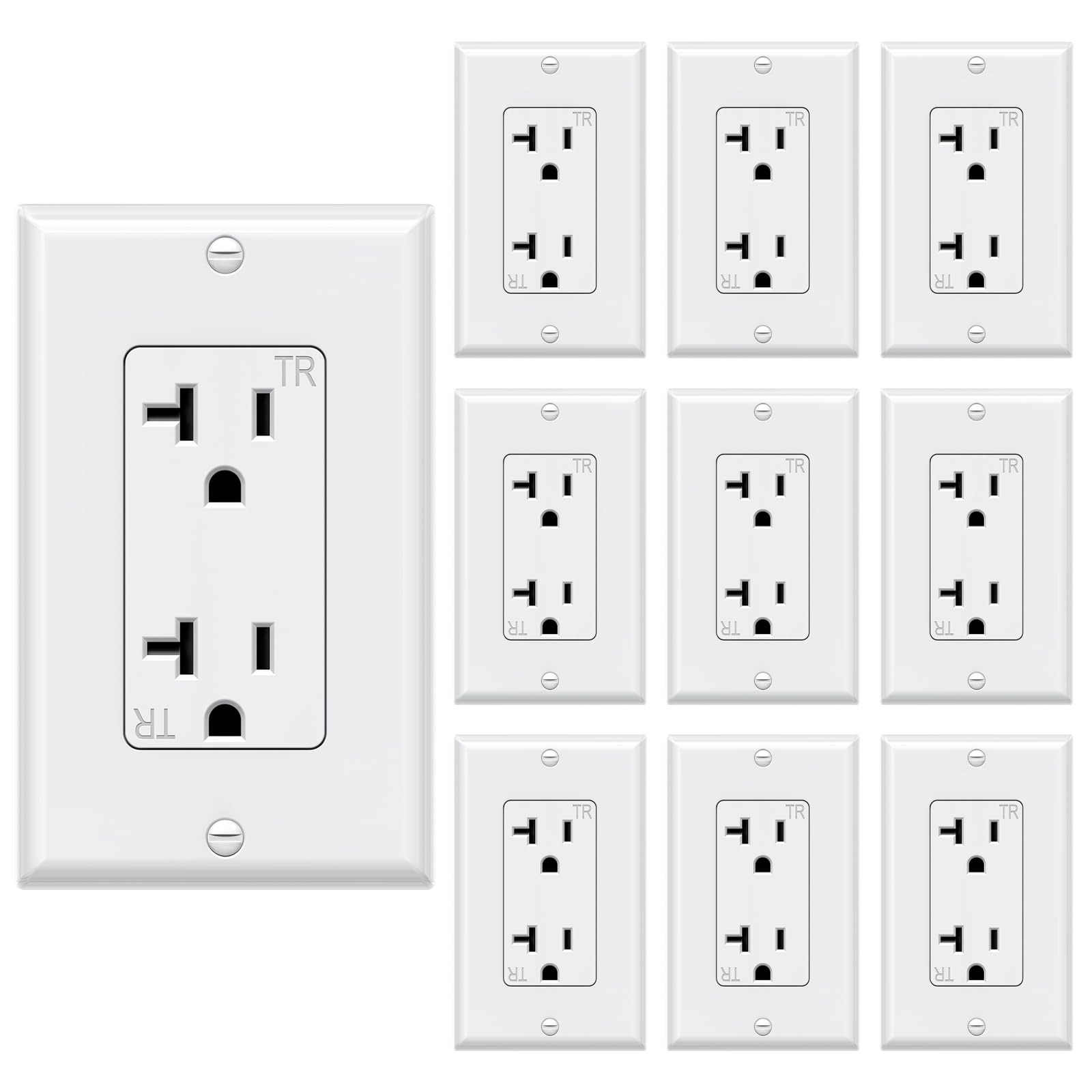 Mua WEBANG 20-Amp 125V Decorator Wall Outlet, Tamper-Resistant Duplex ...