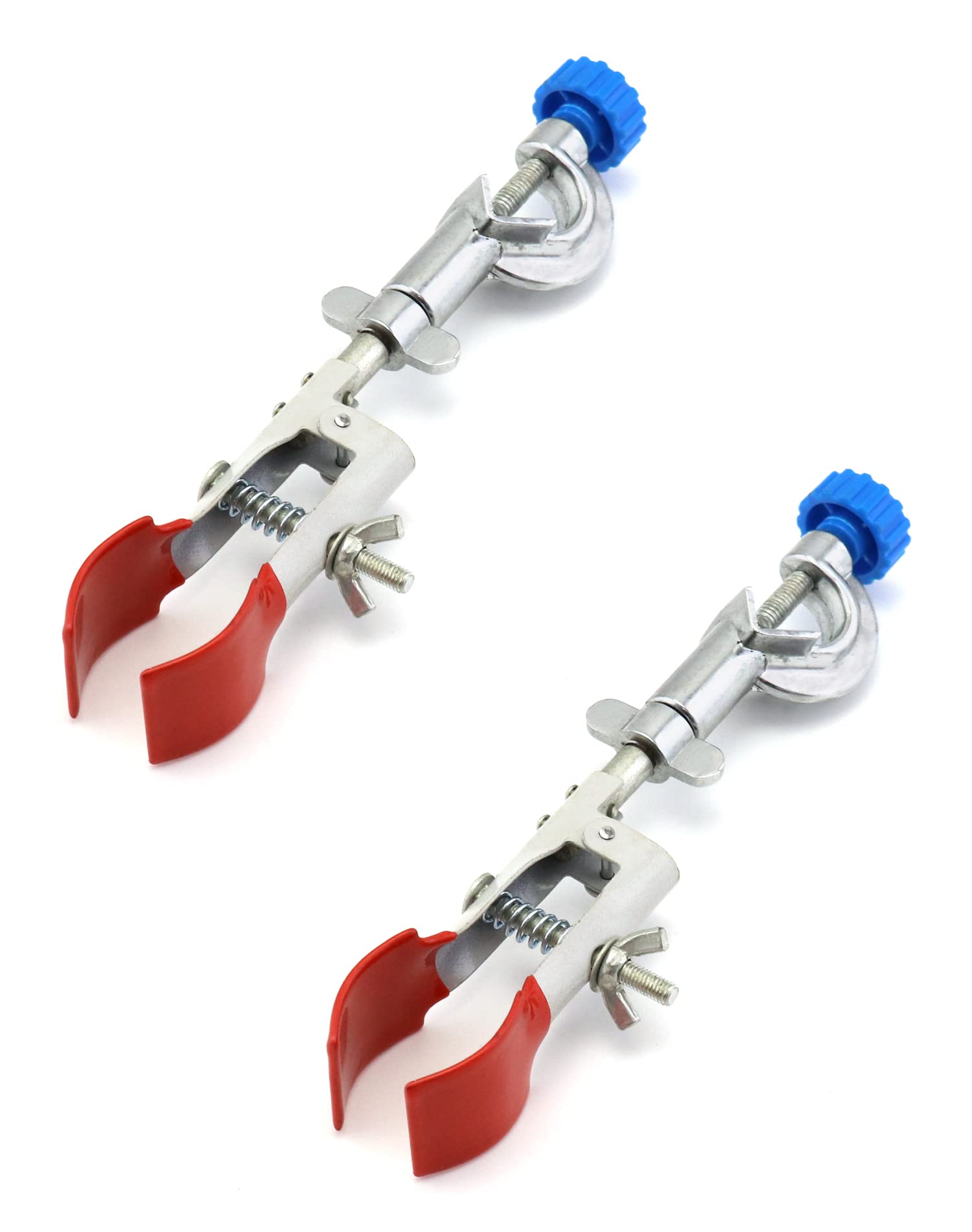 QWORK Lab Clamp, 2 Pack, Cork Lined Prongs, Burette, Flask, Beaker ...