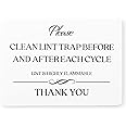 Amazon.com: Clean Lint Trap Sign (MAGNET 4.75 x 3.5 in) - Airbnb ...