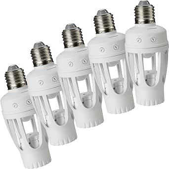 Paquete 5 Sockets con sensor De Movimiento Para Foco Ahorrador O ...