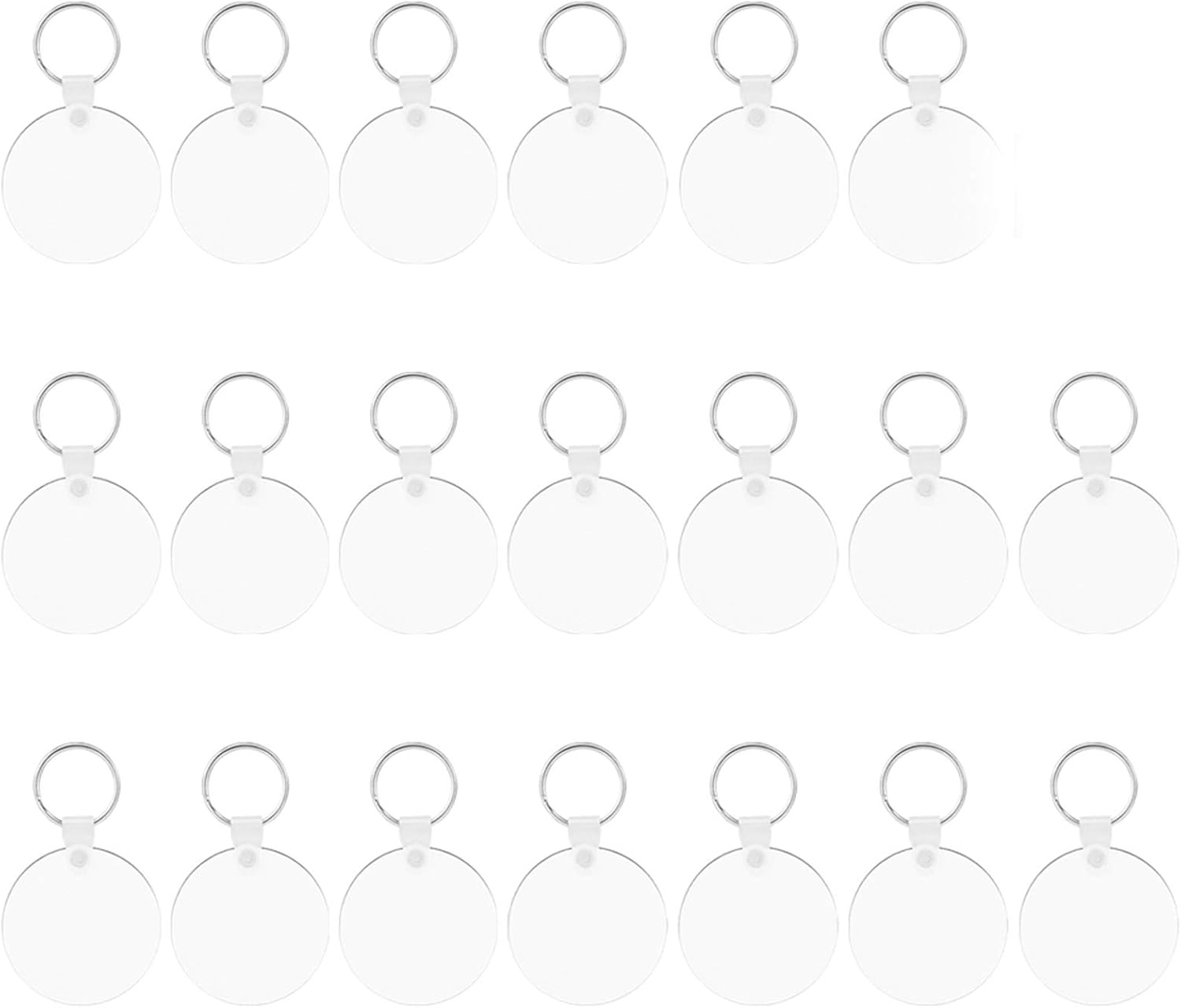 Sublimation Blank Round Keychains, Blanks Wooden Hard Board MDF ...