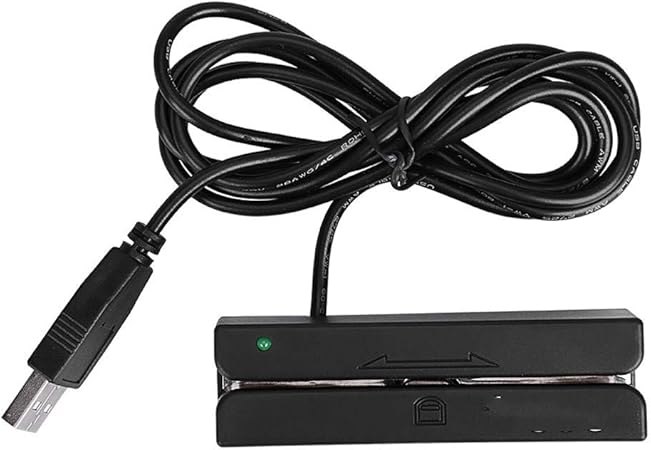 Amazon.com: Swipe Card Reader, MSR90 USB Magnetic Strip Card Reader 3 ...