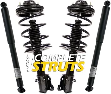Amazon.com: Front Complete Struts & Rear Bare Shock Absorbers ...