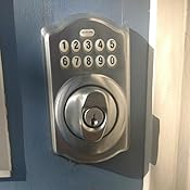 Schlage BE365 CAM Camelot Keypad Deadbolt, Satin Nickel - BE365 CAM 619 ...