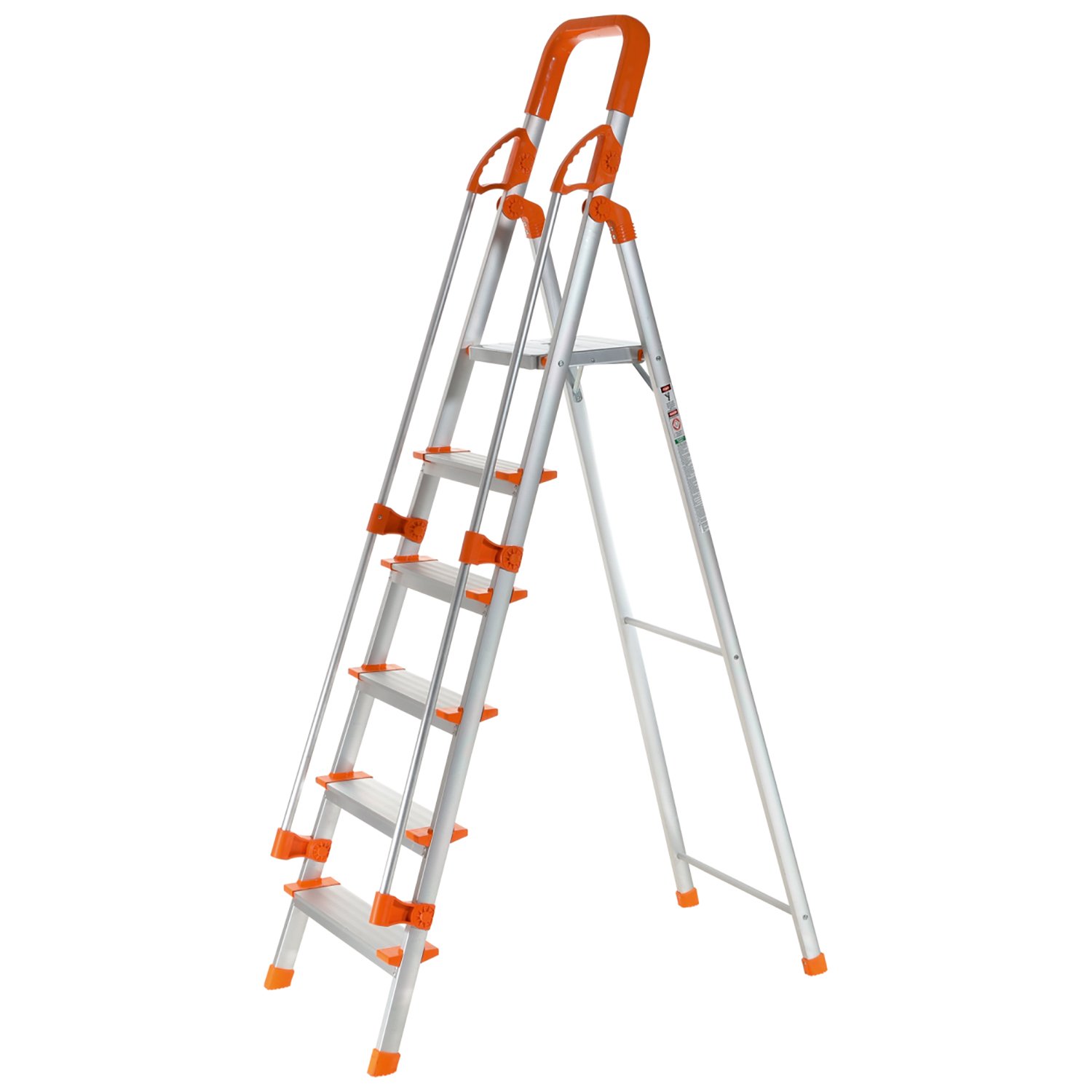 Precision Products 6 Steps Aluminum Ladder With Railing: Amazon.in ...