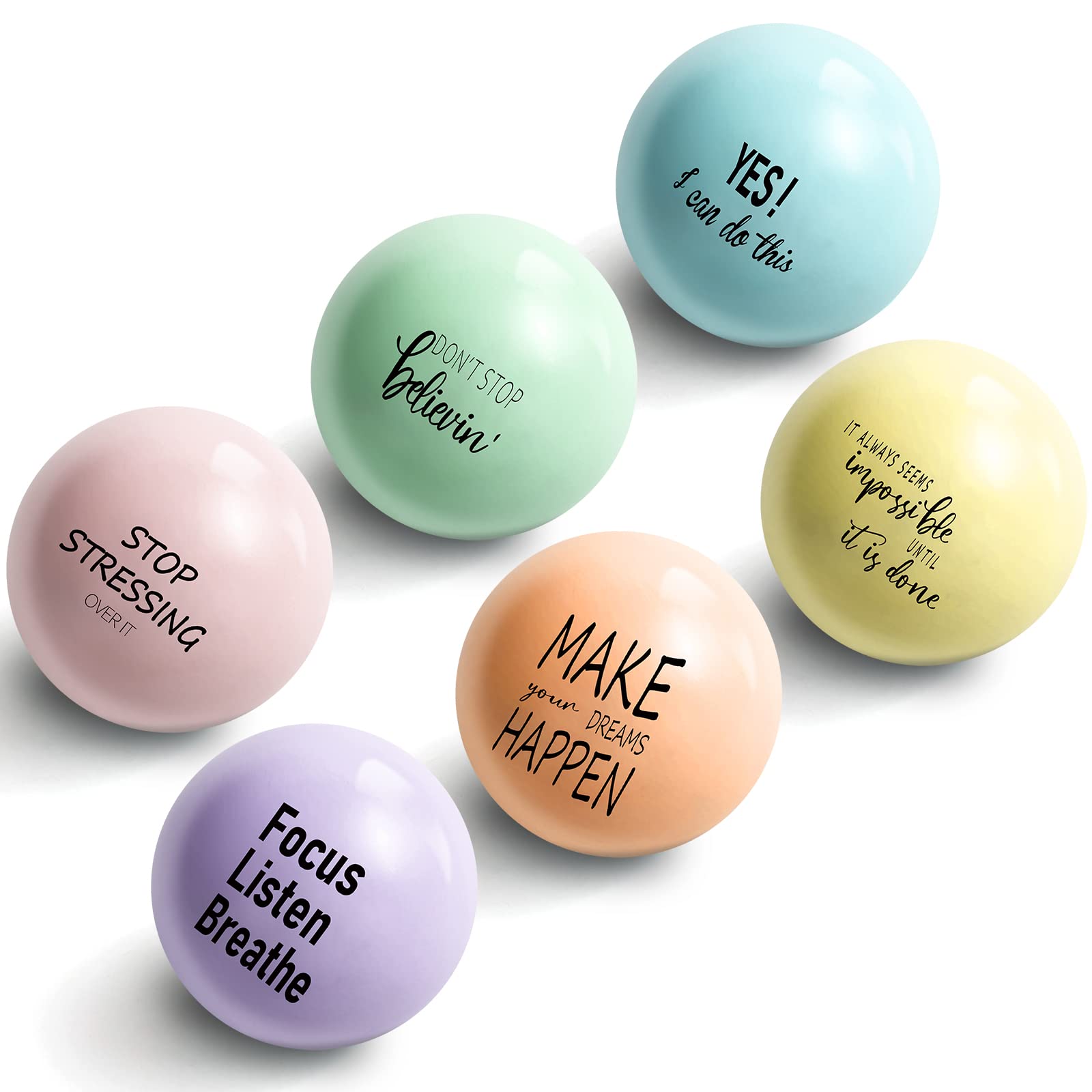 Mua Skylety 6 Pieces Motivational Stress Balls Quote Anxiety Relief ...