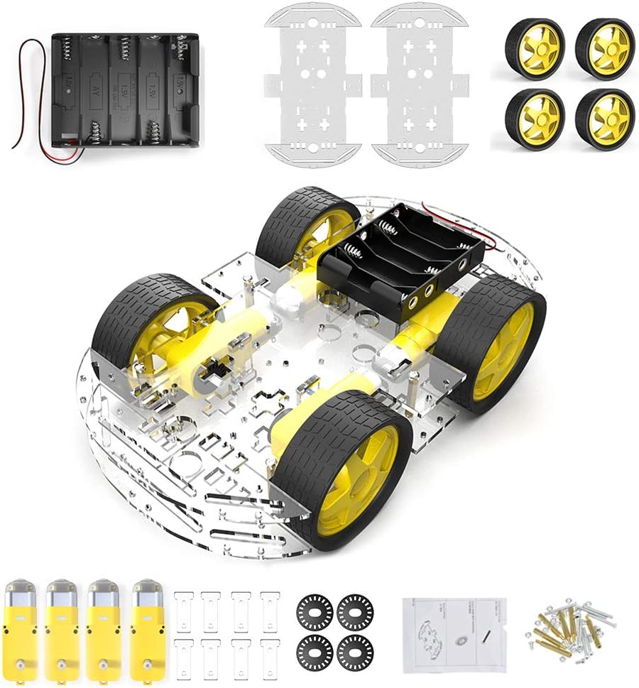 diymore Smart Robot Car Kit 2WD Robot Chassis Car Kit Educational Toy ...