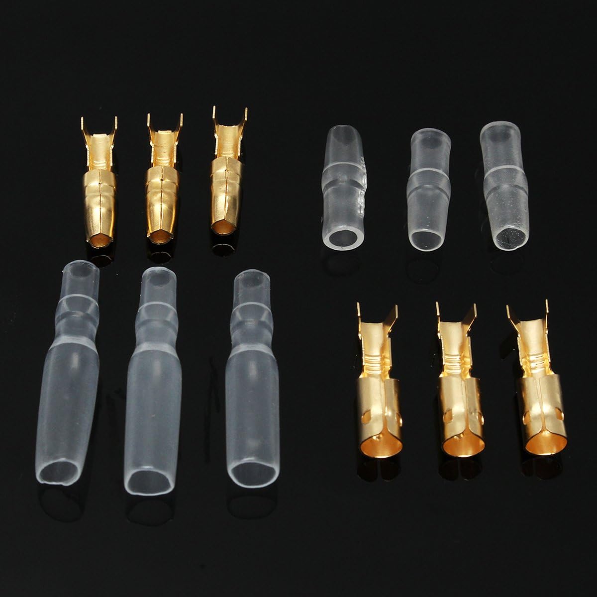 Alamor 50 Sets 3.9Mm Male & Female Motorcycle Bullet Connector Socket ...