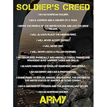 Amazon.com: Military Motivational Poster Art Print 11x14 US Army ...