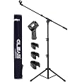 Amazon.com: GLEAM Microphone Stand - Tripod Boom Mic Stand with ...