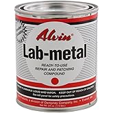 Alvin 12 oz Lab Metal Durable Economical Repair Putty, Dent Filler ...
