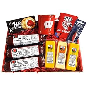 Amazon.com : WISCONSIN'S BEST & WISCONSIN CHEESE CO - BADGER FAN DELUXE ...