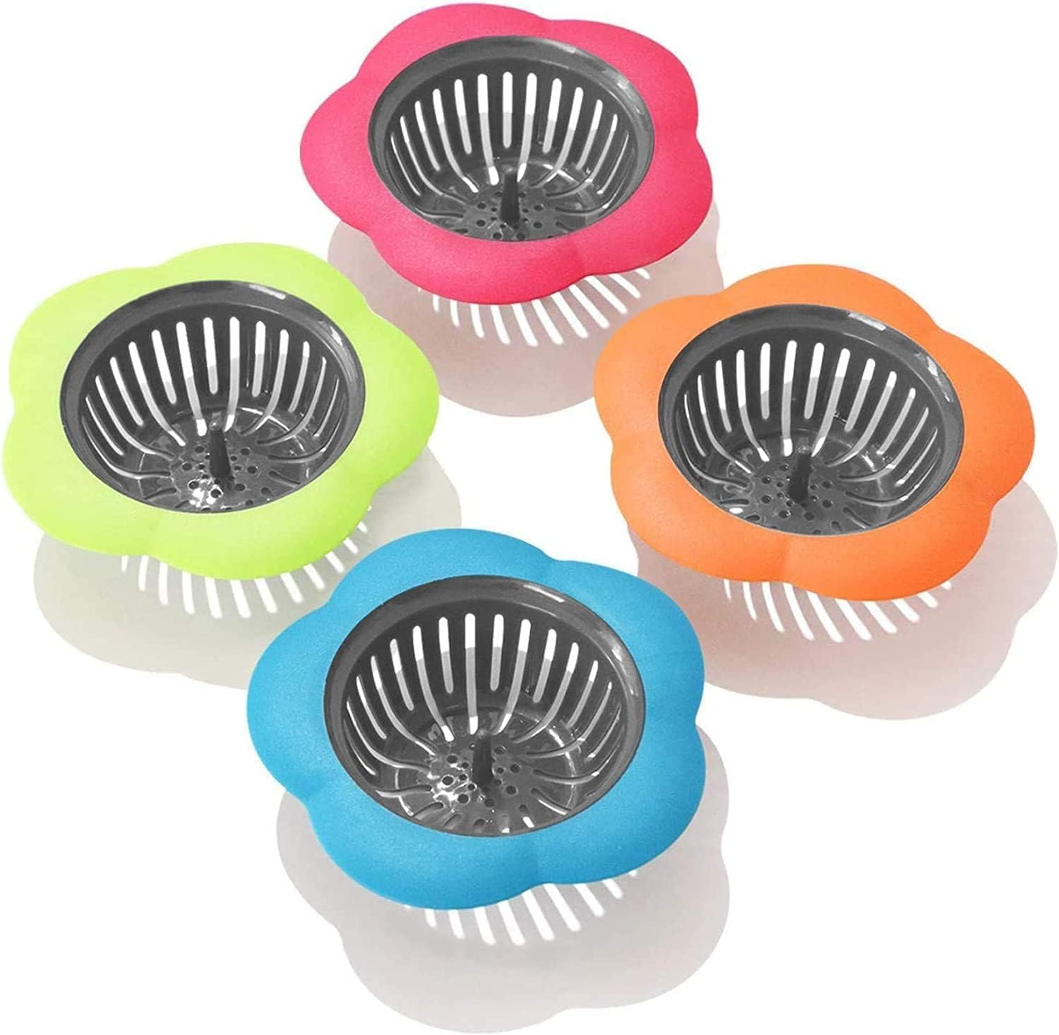 Mua Plastic Sink Strainer, 4 Pack Flexible Kitchen Sink Drainers, Easy ...