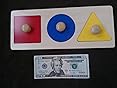 Amazon.com: Montessori Multiple Shape Puzzle First Shapes Jumbo Knob ...