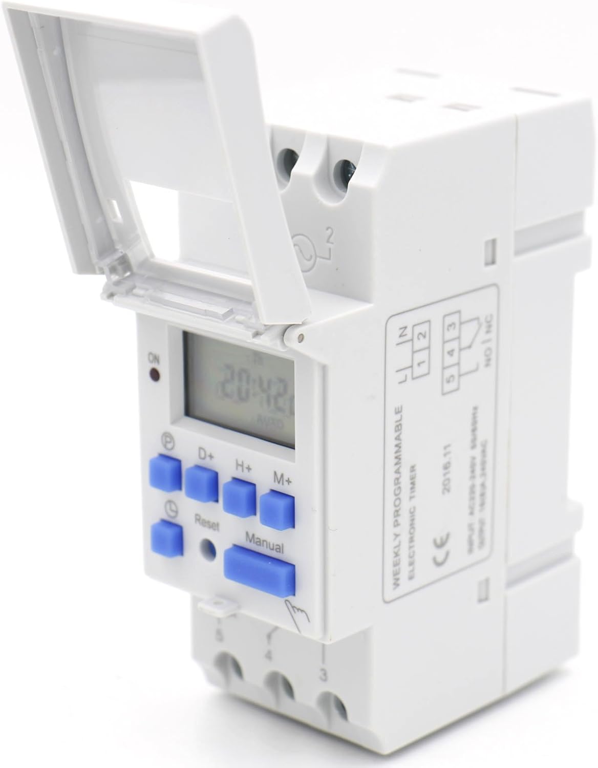 Baomain THC15A AC 220V - 240V Digital LCD Power Programmable Timer Time ...