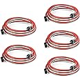 BTF-LIGHTING 5 Pcs/Pack 20AWG 3 Pin JST SM Male Female Plug LED ...