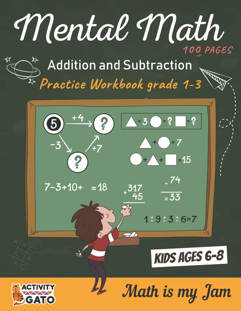 Mua Mental Math Practice addition and subtraction Workbook grades 1-3 ...