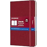 Amazon.com : Moleskine Two-Go Textile Notebook, Hard Cover, Medium (4.5 ...