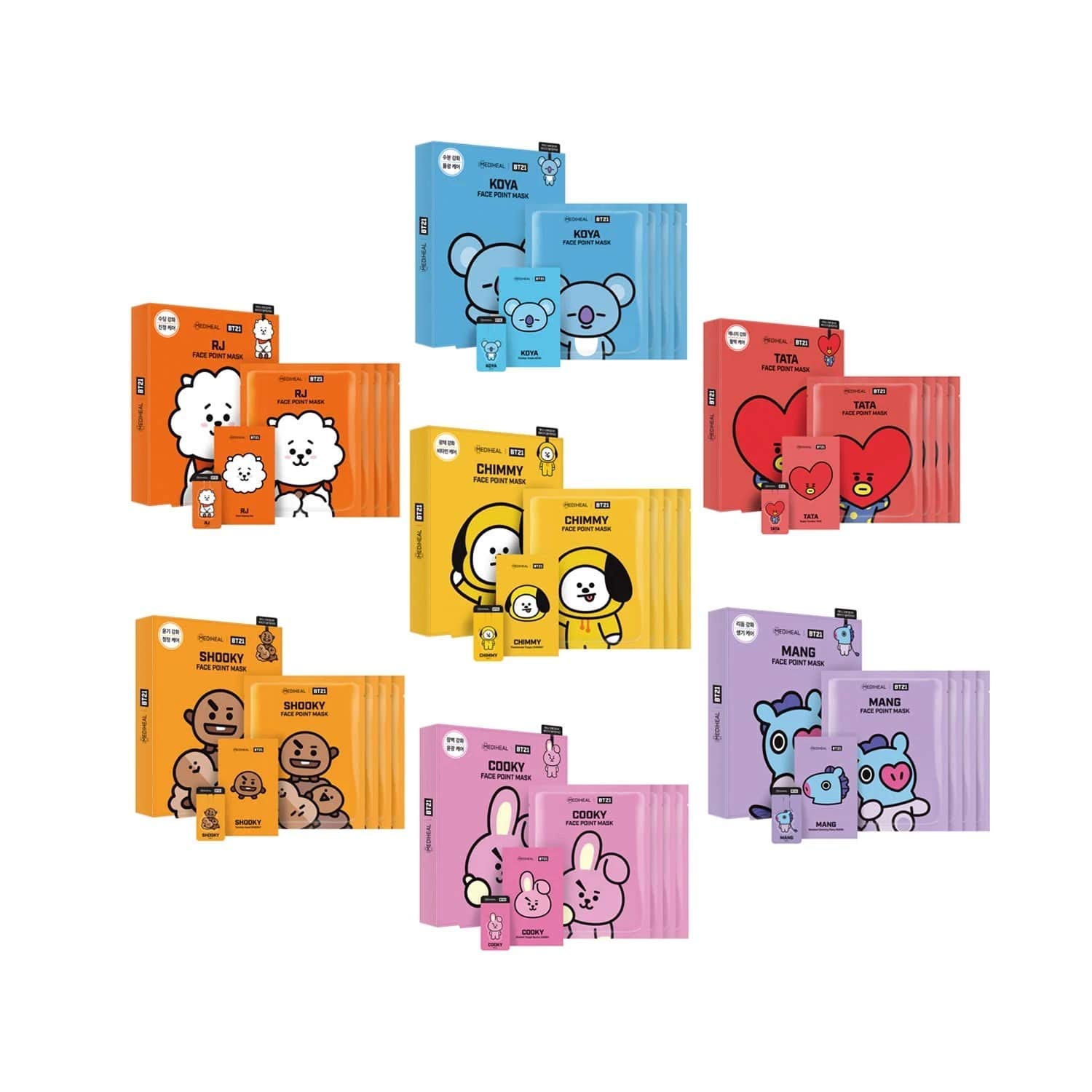 Mua BT21 Face Point Mask RJ trên Amazon Nhật chính hãng 2024 | Fado