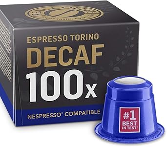 100 Decaf Nespresso Compatible Pods - Decaffeinated Espresso Torino ...
