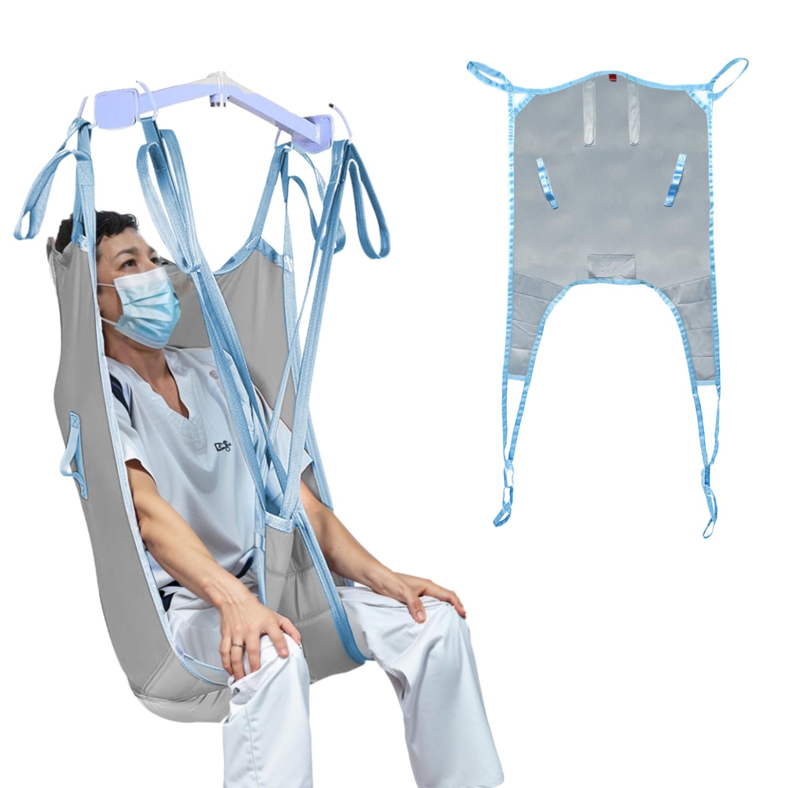 Mathgetin Full Body Patient Lift Sling, Hoyer Lift Sling for Transfer ...