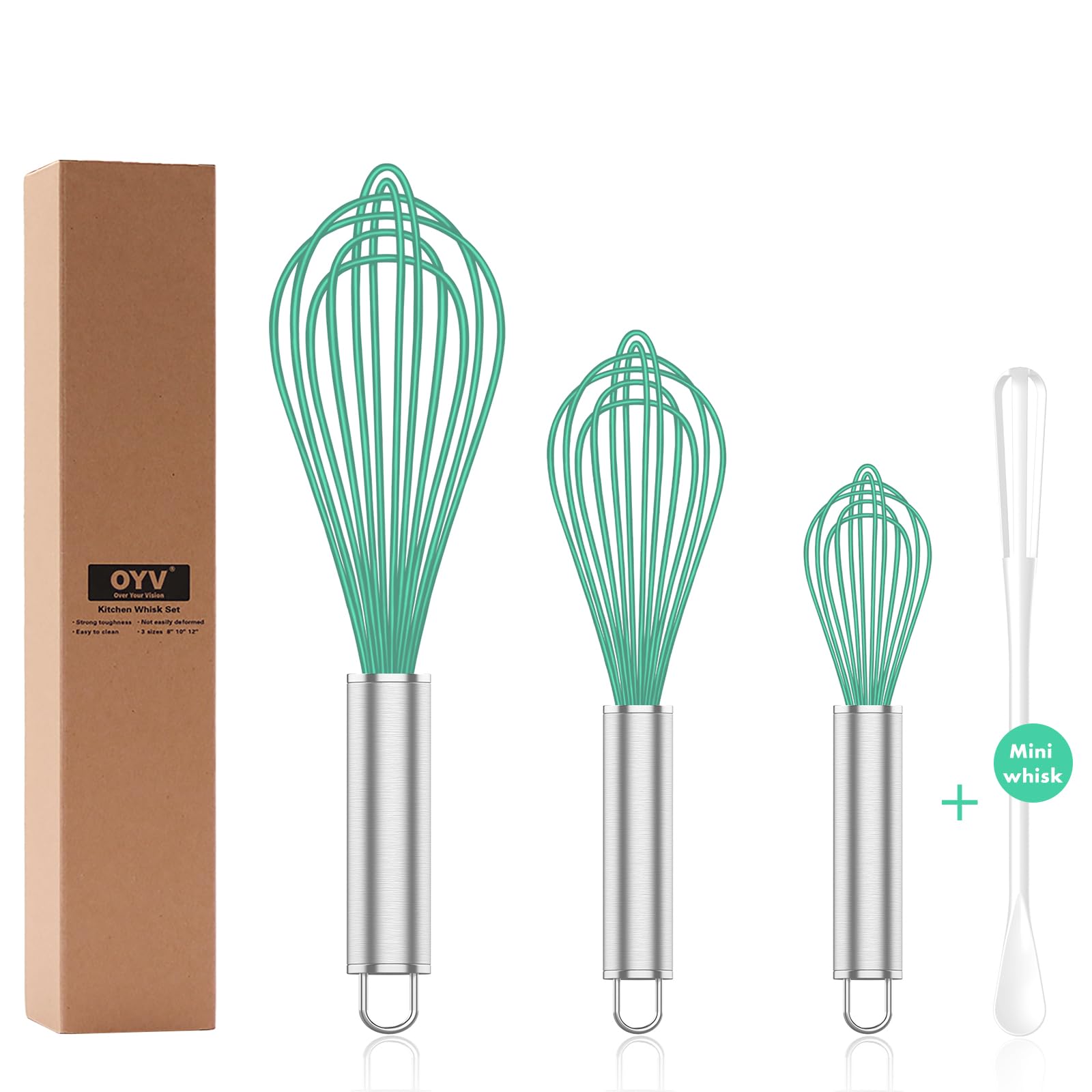 OYV Whisk,Professional silicone Whisks For Cooking Non Scratch ...