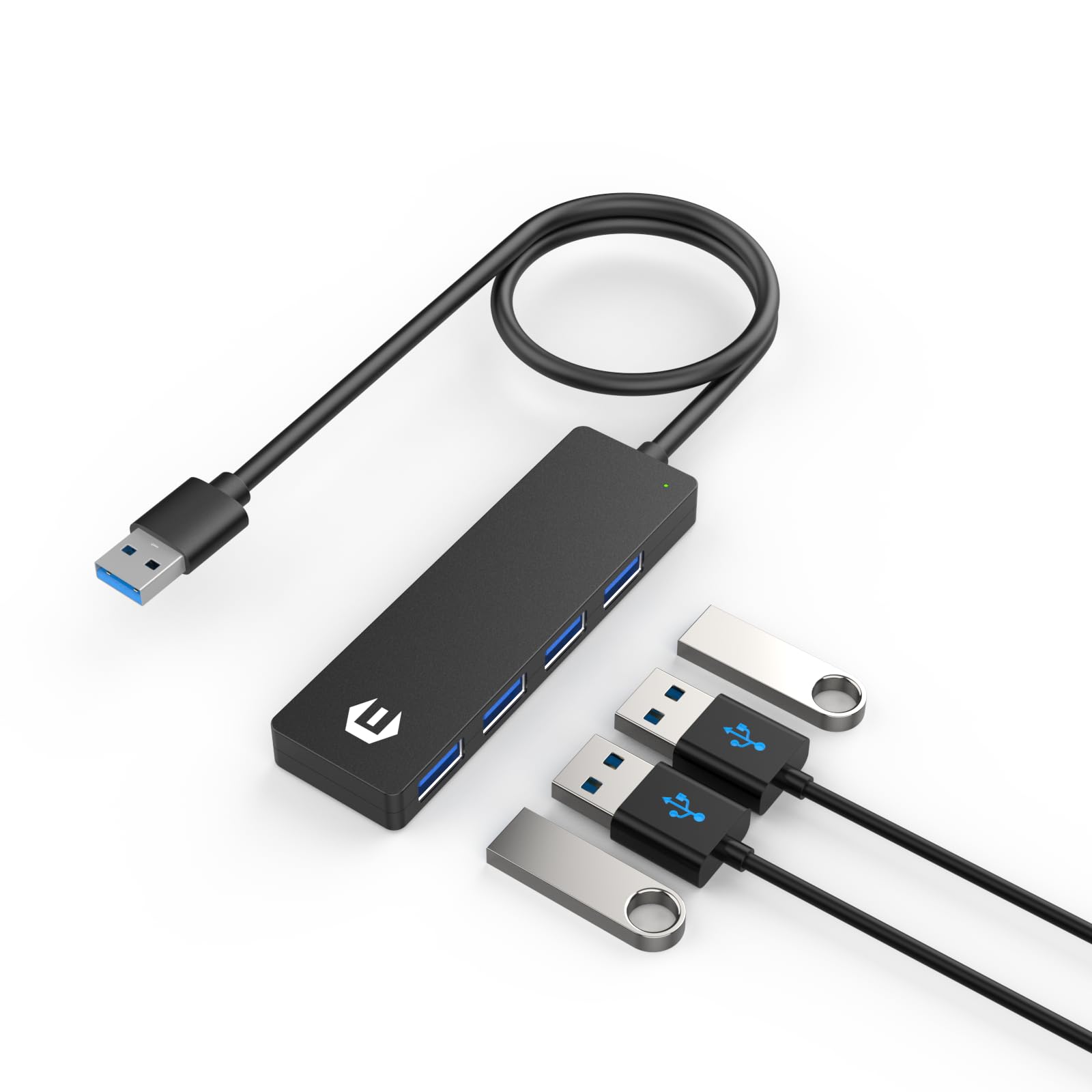 Mua Tiergrade USB Hub, 4-Port USB 3.0 Hub with Power Switch and Extra ...