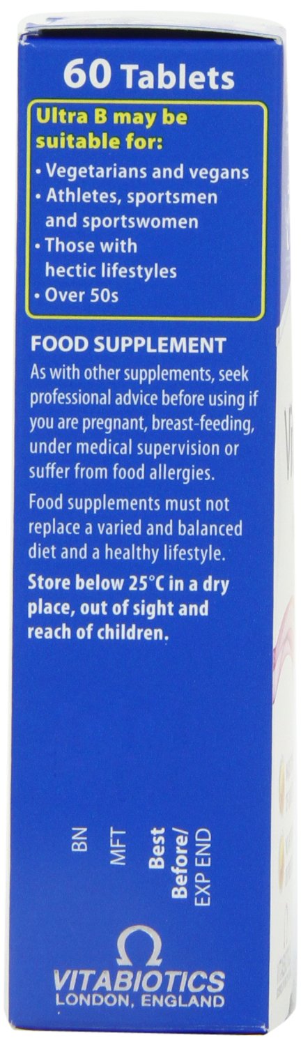 Vitabiotics Ultra Vit B Complex, 60 Tablets- Buy Online in India at ...