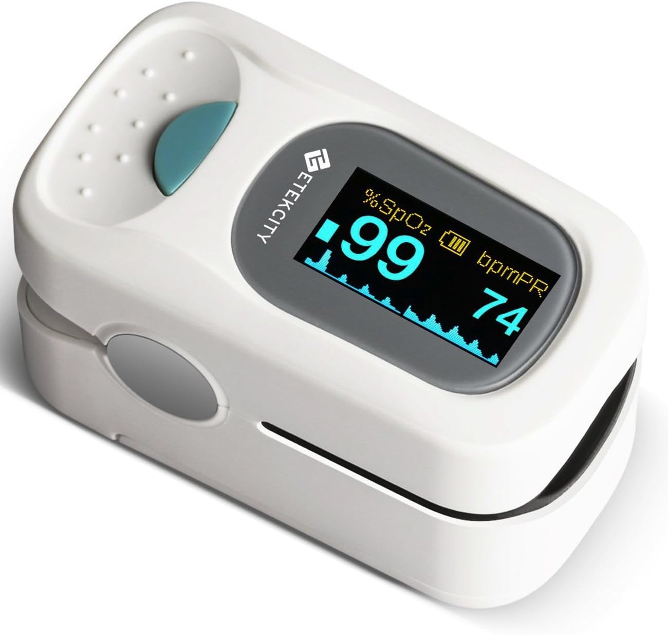 Etekcity Doigt Oxymètre de Pouls avec Écran OLED et Fonction Alarme ...