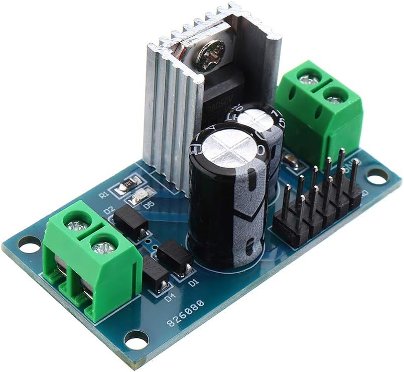 BliliDIY 5V Lm7805 DC/AC 8-24V A 5V Regulador De Voltaje De Tres Terminales Módulo De Fuente De ...