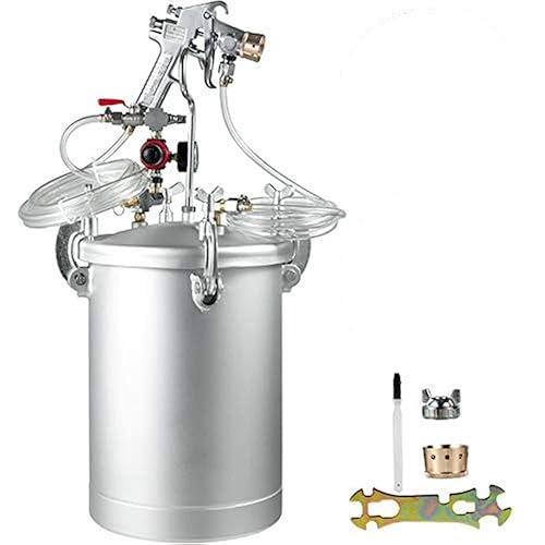 VEVOR Paint Tank 15L / 4 Gallon Pressure Spray Gun with 4.0mm Nozzle ...