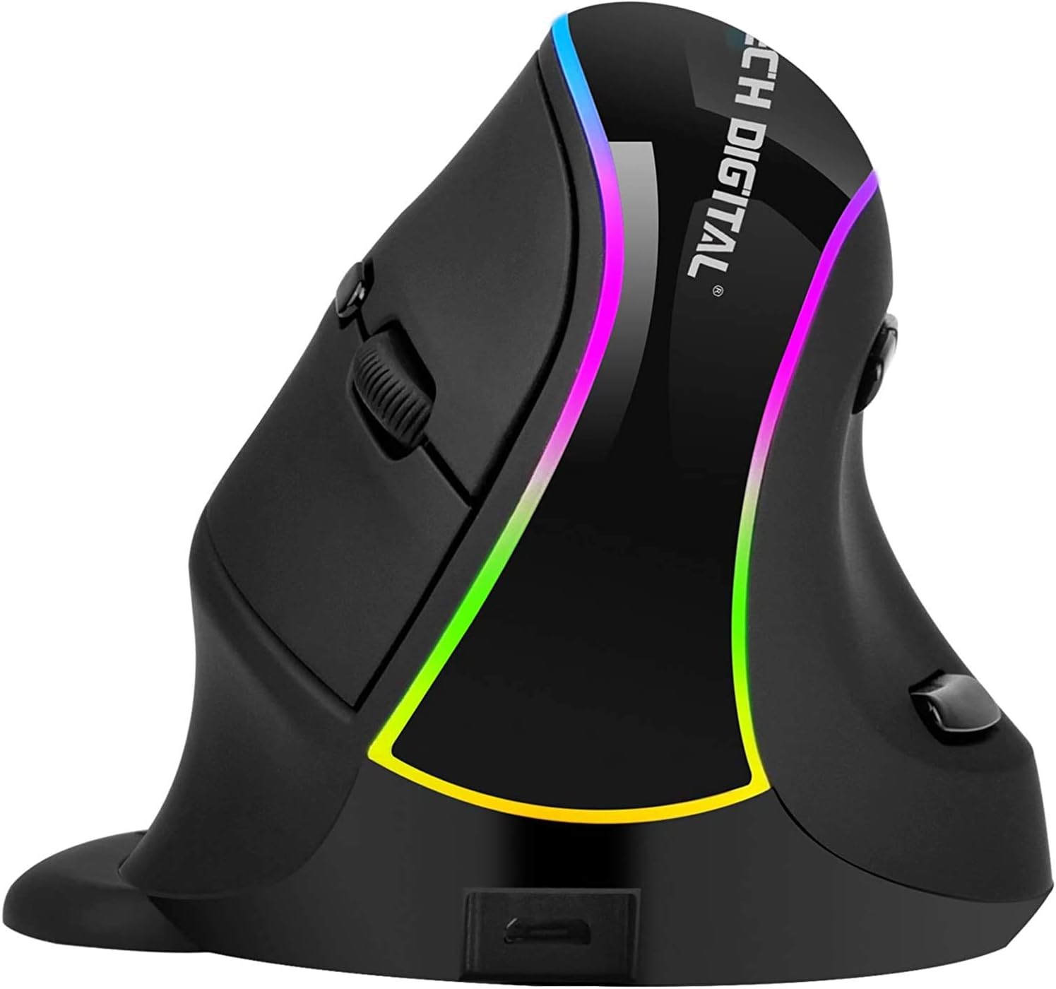 JTD Wireless Vertical Mouse, Rechargeable Ergonomic Optical Mouse 800 ...