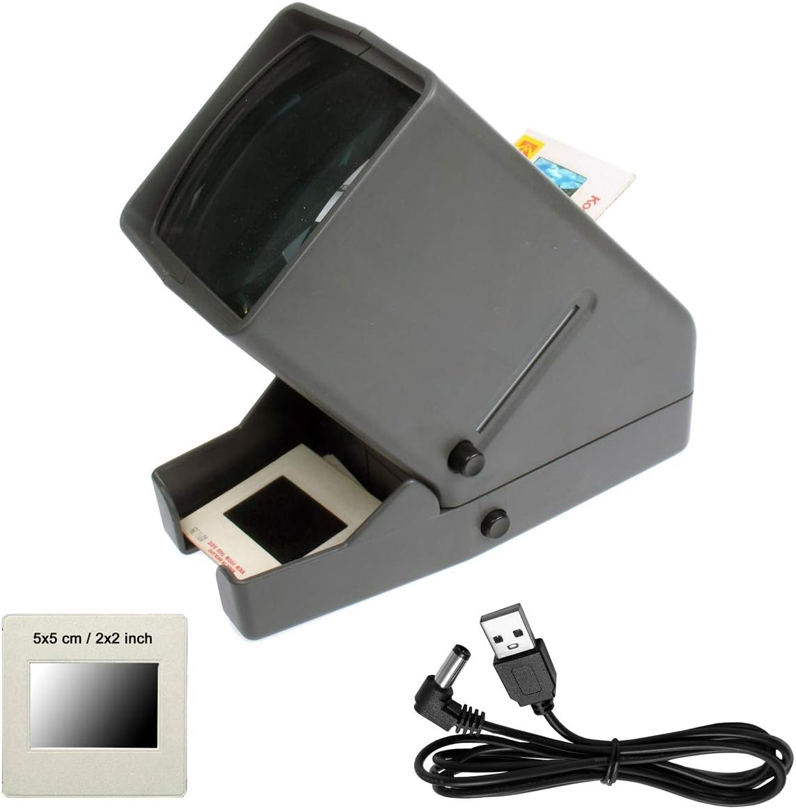 PHOTOLUX Visionneuse de diapositives LED SV-3 de bureau pour ...