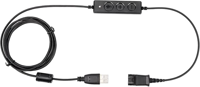 VoiceJoy Headset QD(Quick Disconnect) Connector TO USB Adapter Cable ...