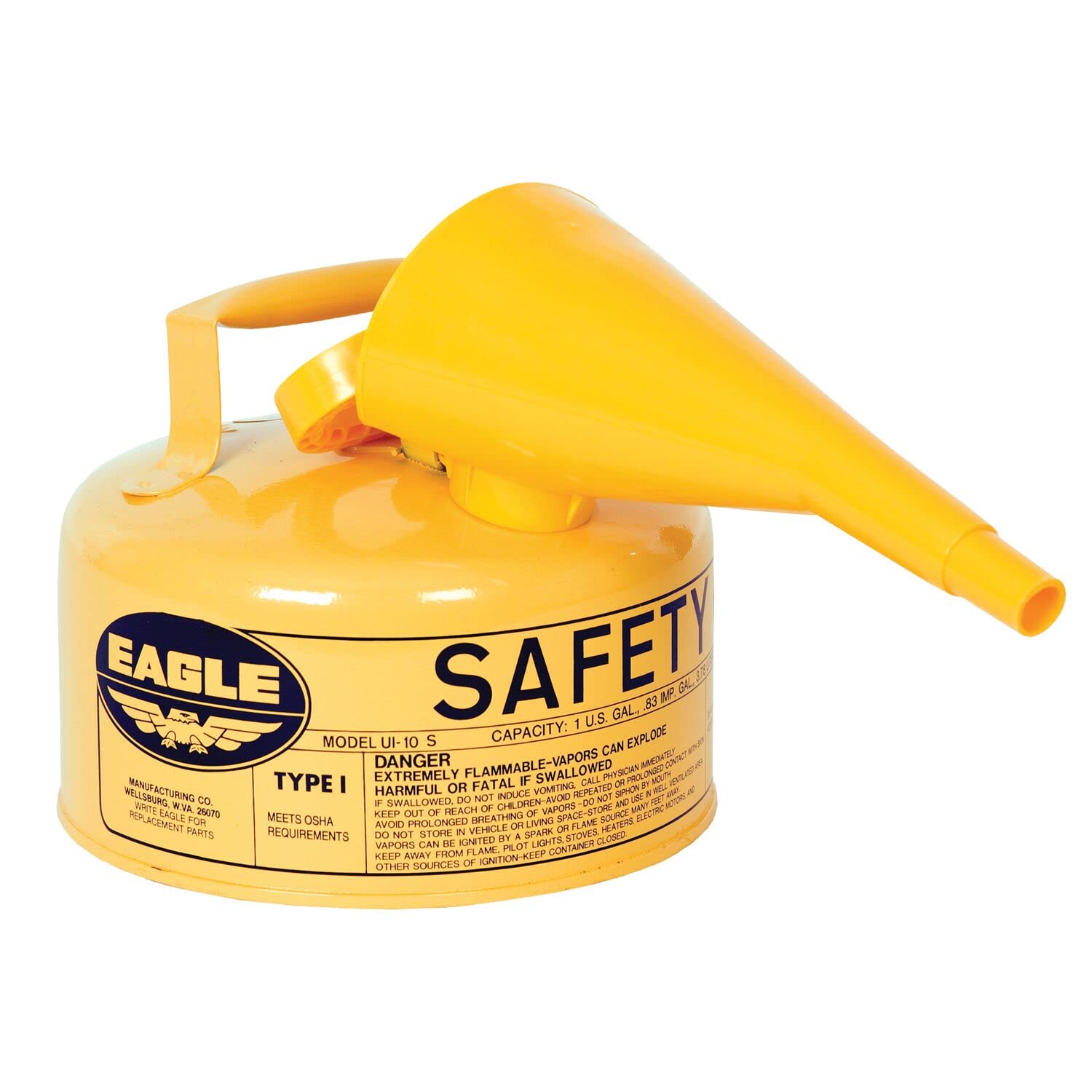 Mua Eagle 1 Gallon Type I Yellow Safety Gas Can for Diesel with Flame ...