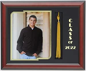 Amazon.com - Graduation Tassel 8x10 Picture Frame Mahogany 2022 ...