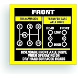 Amazon.com: Transmission Shift Pattern Sticker Decal - Compatible with ...