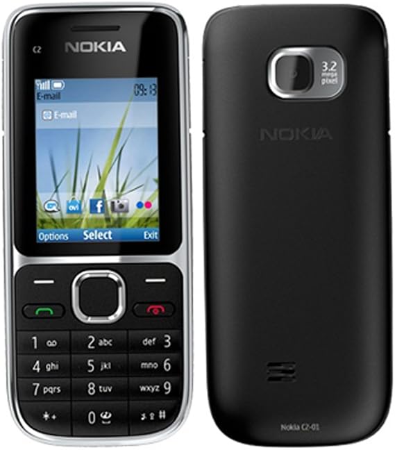 Amazon | Nokia C2-01 Black Unlocked GSM QuadBand 3G Bar Cell Phone by ...