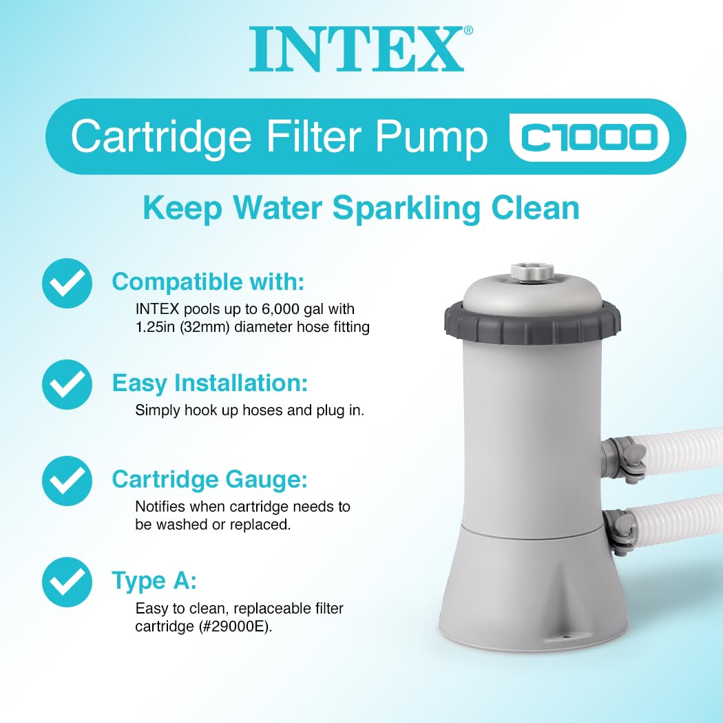 Mua INTEX C1000 Krystal Clear Cartridge Filter Pump for Above Ground ...