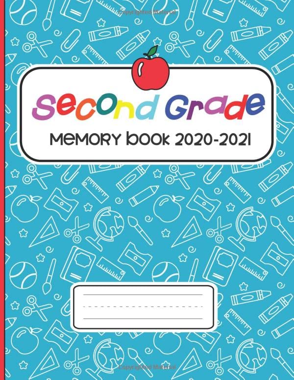 Amazon - Second Grade Memory Book 2020-2021: Personalized keepsake ...