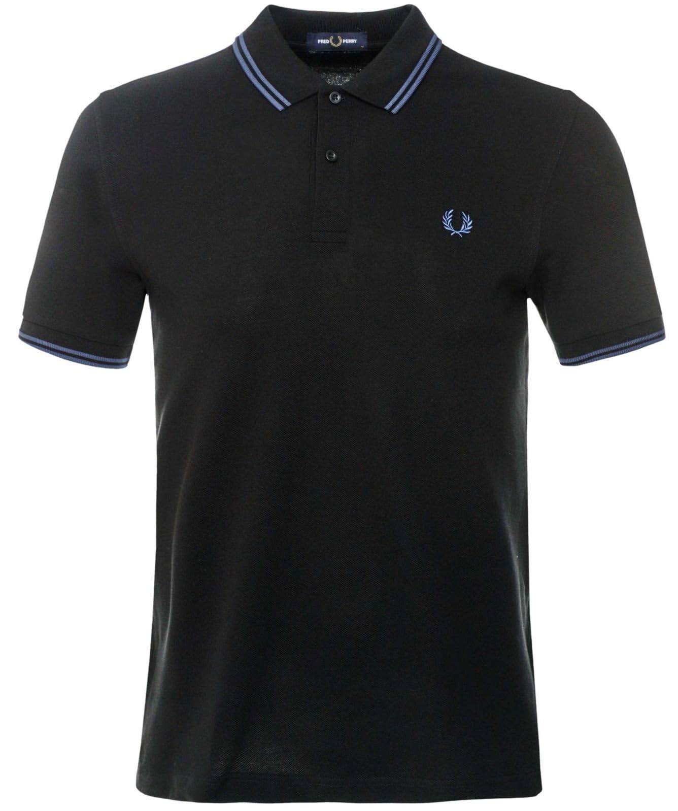Mua Fred Perry Mens Twin Tipped Polo Shirt M3600 100% Cotton in Black ...