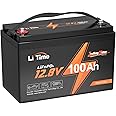 LiTime 12V 100Ah TM LiFePO4 Lithium Battery, Low-Temp Protection Group 31 Lithium Battery, Built ...
