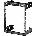 StarTech.com 2-Post 12U Heavy-Duty Wall-Mount Network Rack, 19" Open ...